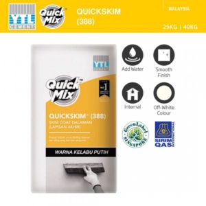 QuickMix 388 QuickSkim Cement-Based For Smooth Finishing 25KG – Ken Hoe ...